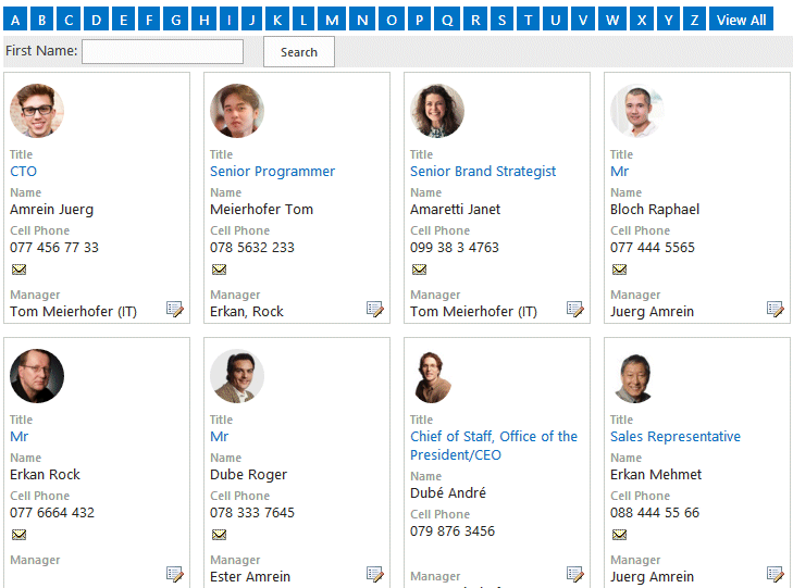 Sharepoint List Search Web Part